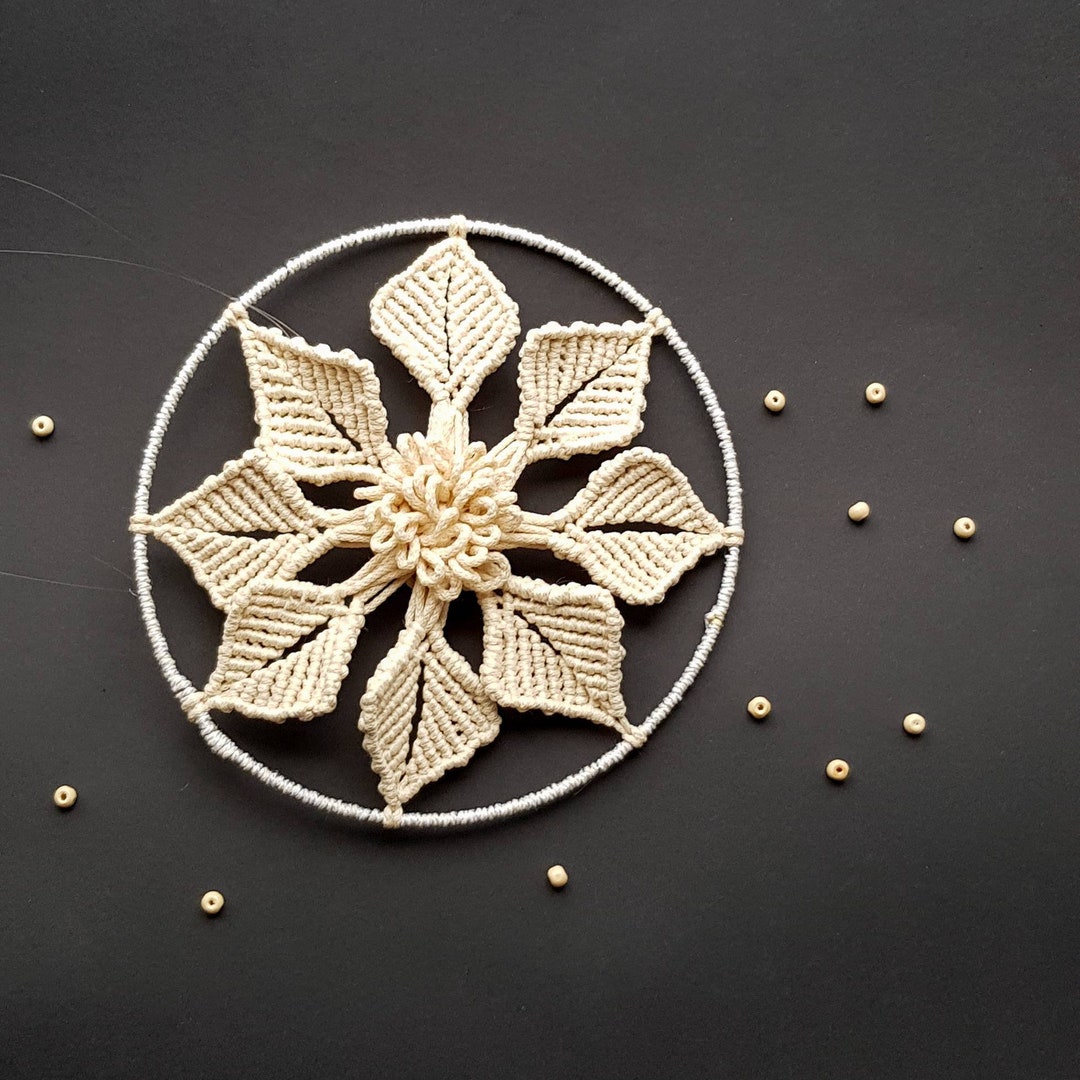 Flower Macrame Deco ,bohemia Macrame Handmade Wall Art Decor - Etsy