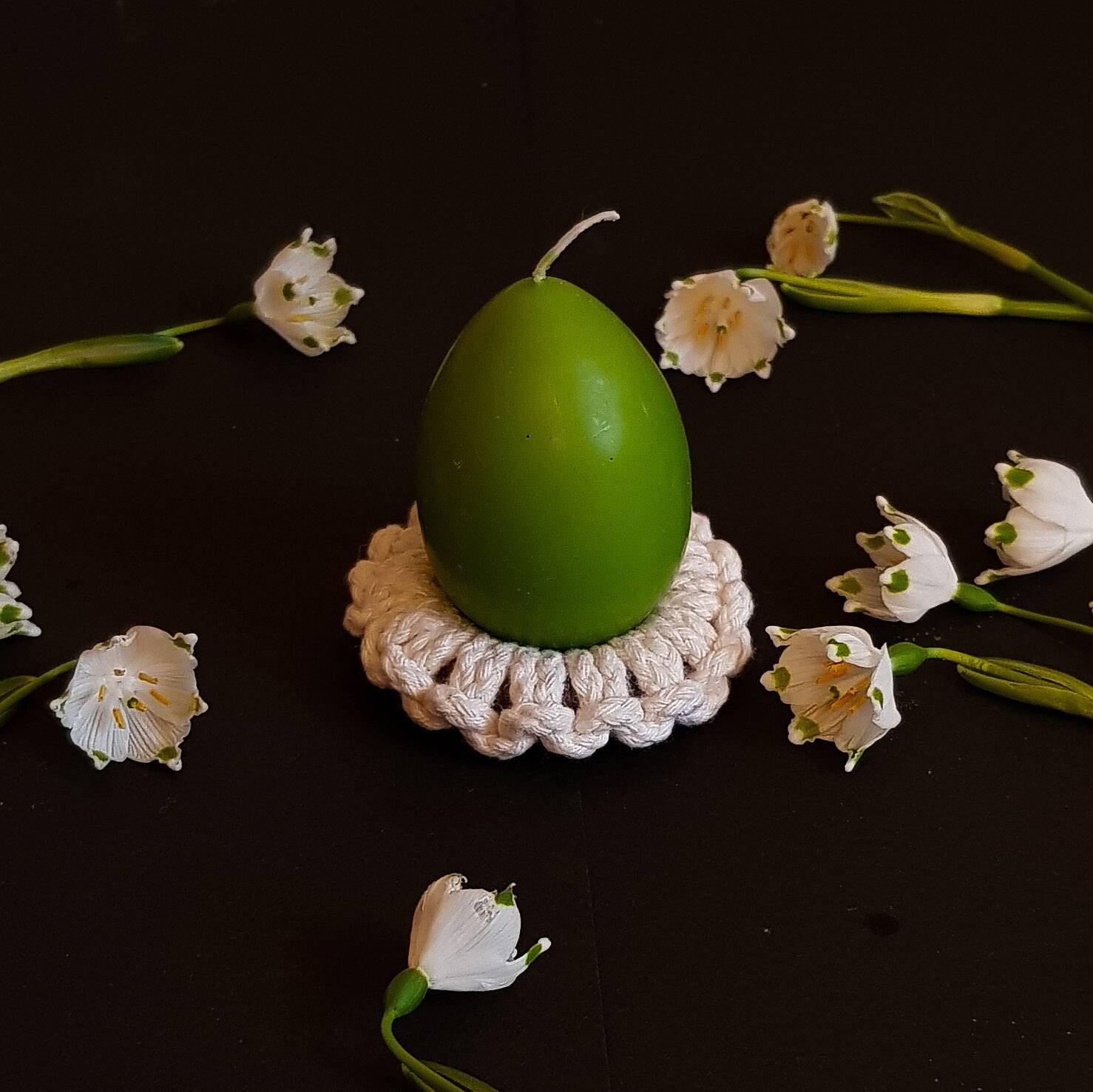Macrame Easter Egg Holder, Easter Egg Coaster, Macrame Egg Ring, Easter Decor, Kichen Decor ...