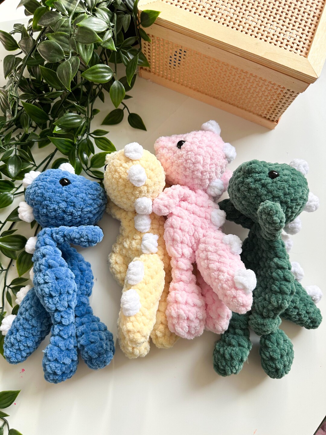 Custom T-rex Dinosaur | Custom Colors | Crocheted Stuffed Animal ...