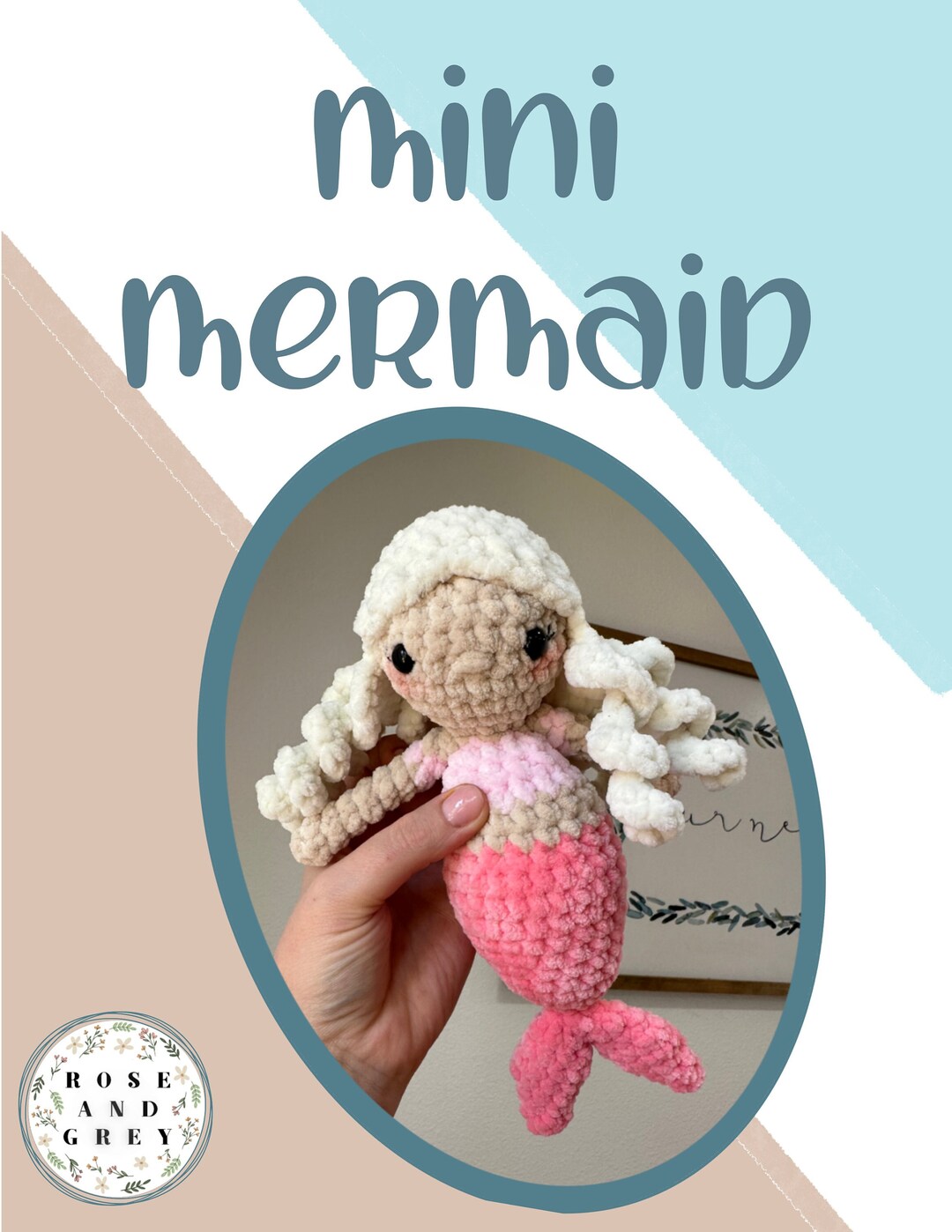 PDF Pattern | Mini Mermaid | Beginner Friendly | Easy Crochet Pattern ...