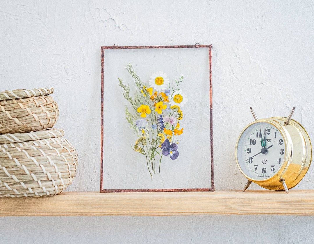 Dried Flowers Frame Pressed Flower Frame Framed Dried Pressed Flowers ...