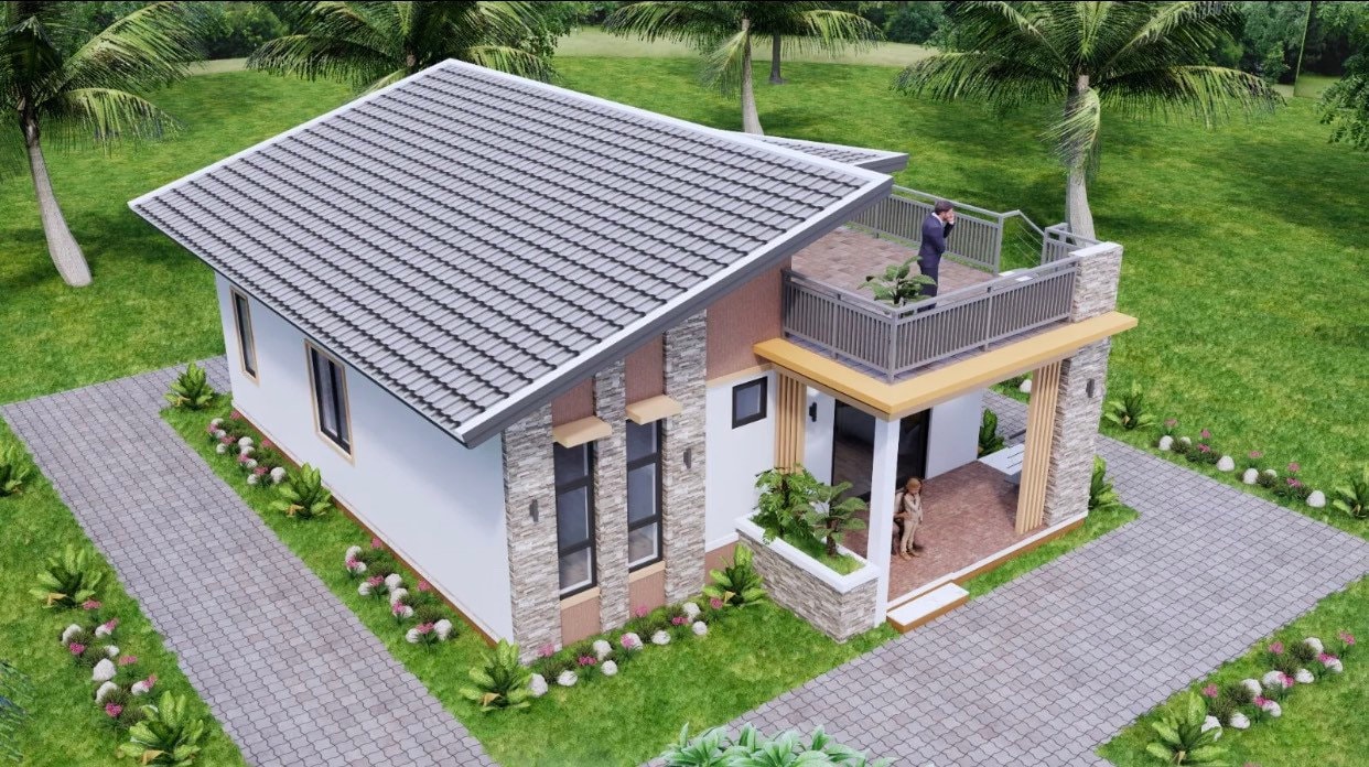 26x36 Feet Small House Plan 8x11 Meter 3 Beds 2 Baths Shed - Etsy Canada