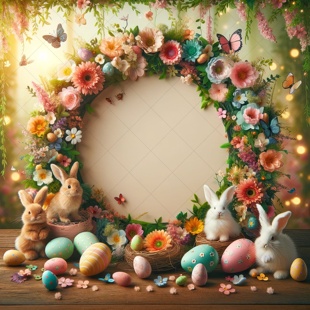 Easter Digital Backdrop Easter Background for Composites 12x12 300PPI ...