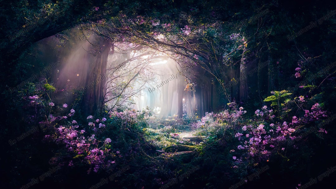 Mystical Forest High Resolution Digital Backdrop for Composites ...