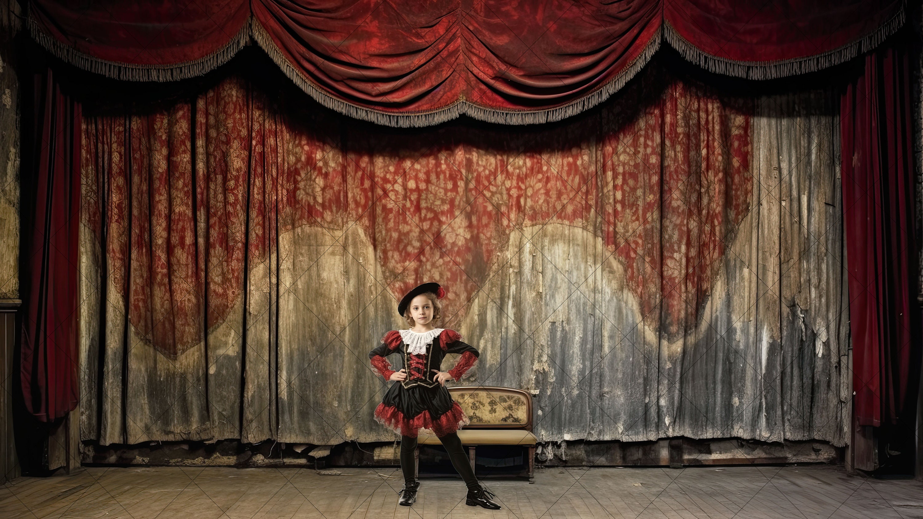 Victorian Theatre Stage Digital Backdrop: High Resolution (16" X 9") - Etsy