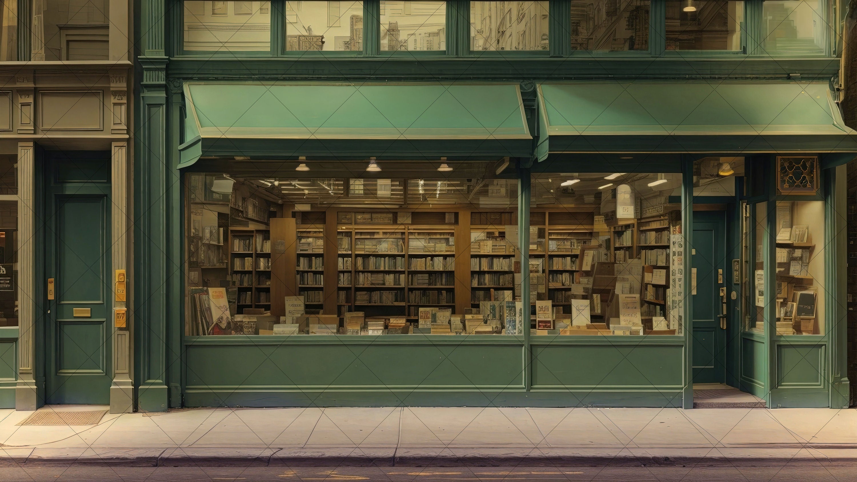 Bookstore Digital Backdrop 16x9 Inches 300PPI for Compositing Fun ...