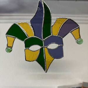 New Stained Glass Mardi Gras Mask - Etsy