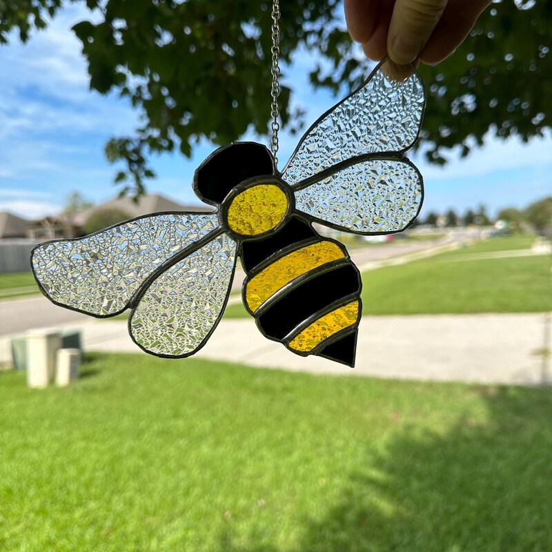 Honeybee Suncatcher - Etsy
