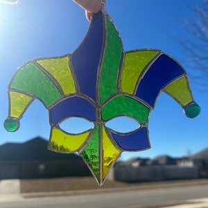 New Stained Glass Mardi Gras Mask - Etsy