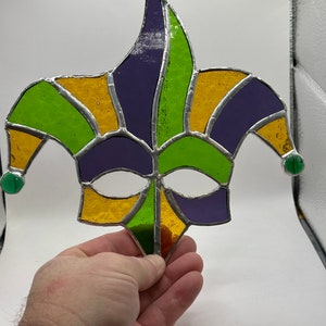 New Stained Glass Mardi Gras Mask - Etsy