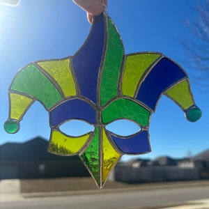 New Stained Glass Mardi Gras Mask - Etsy