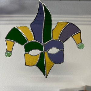 New Stained Glass Mardi Gras Mask - Etsy