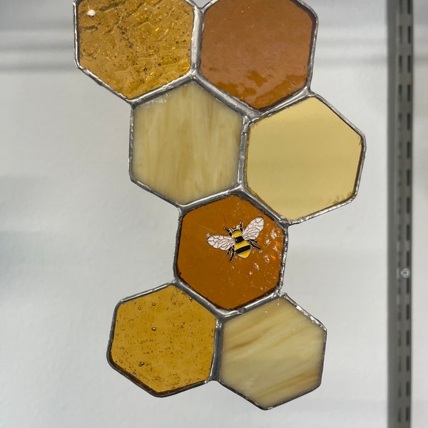 Honeycomb Stained Glass - Etsy