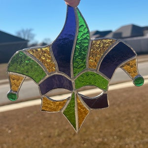 New Stained Glass Mardi Gras Mask - Etsy