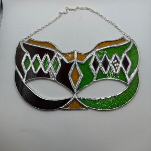 Stained Glass Mardi Gras Mask - Etsy