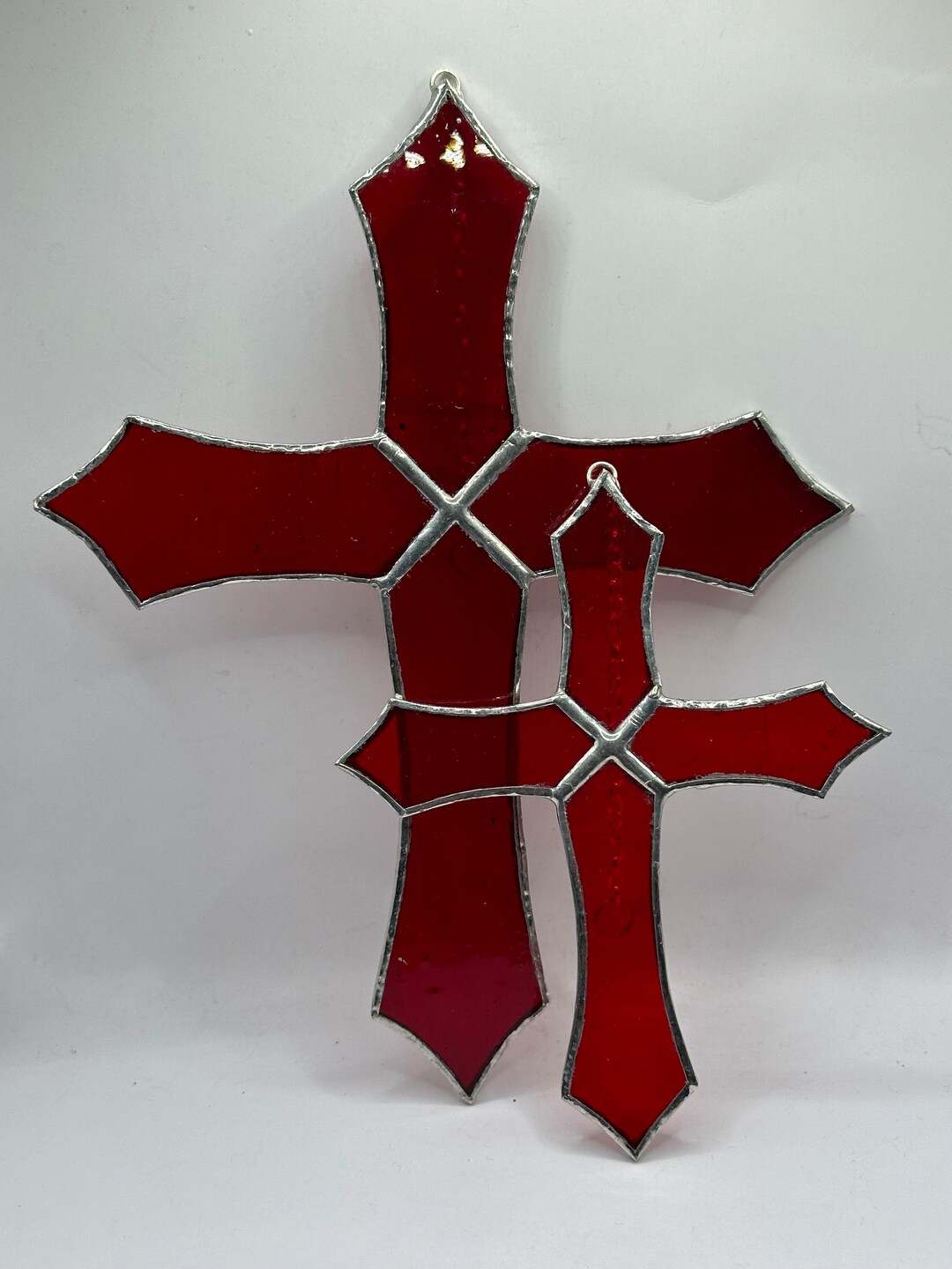 Pair of Stained Glass Crosses - Etsy