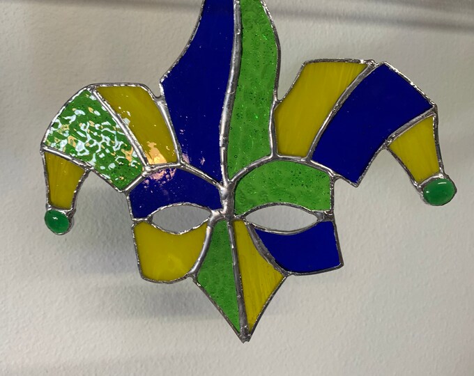 New Stained Glass Mardi Gras Mask - Etsy