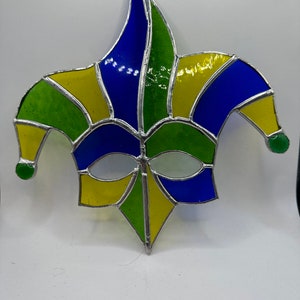 New Stained Glass Mardi Gras Mask - Etsy