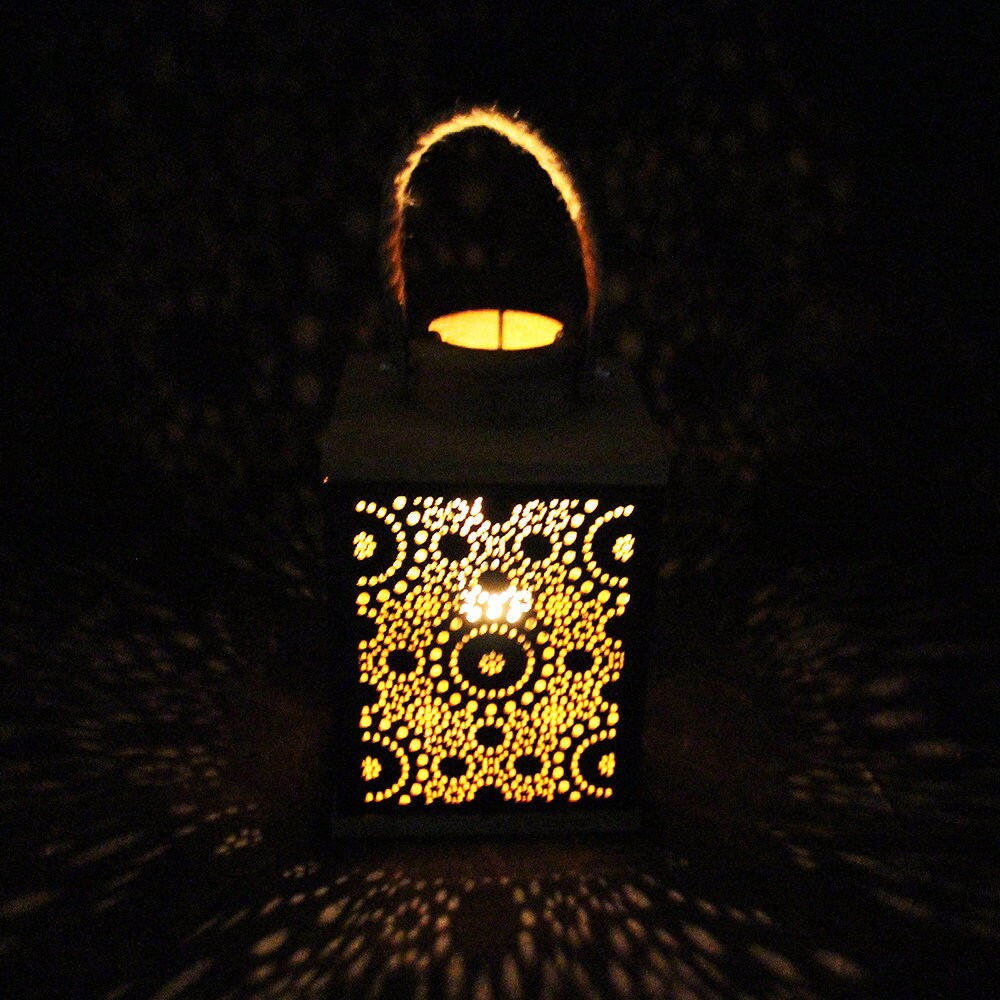 Tribal Soul Spirit Lamp Wood & Metal Lantern Candle Tea | Etsy