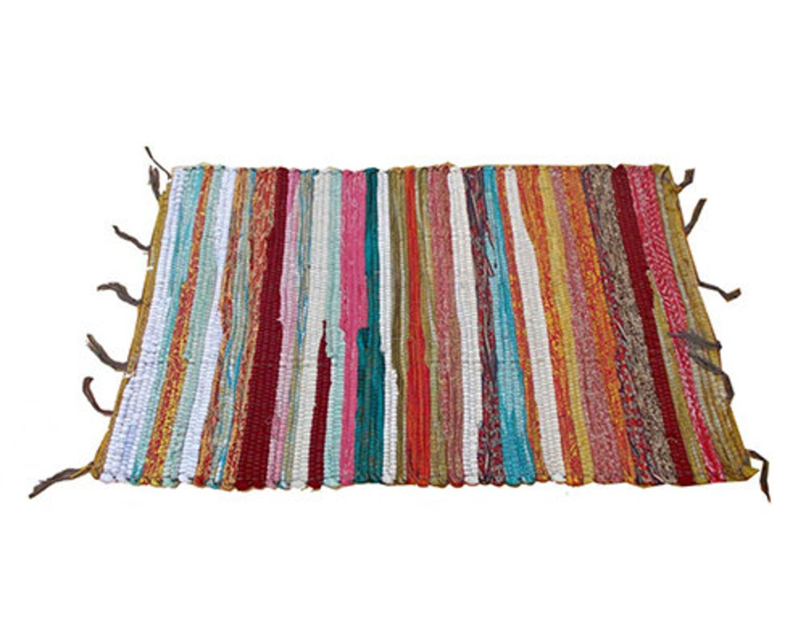 Boho HandmadeWoven Chindi Rag Rug Handmade Gifts | Etsy