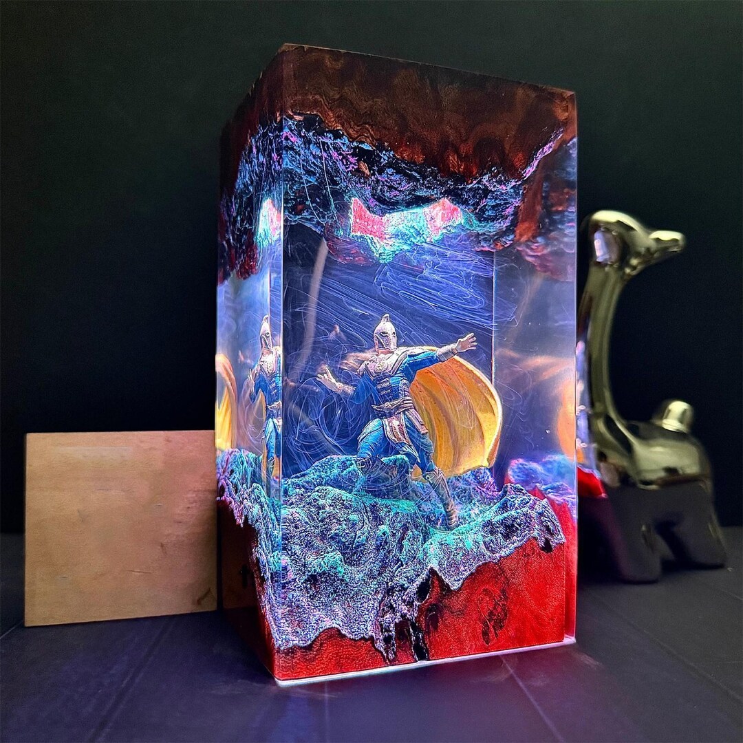 Doctor Fate Resin Lamp | DC Superhero LED Diorama | Magic Light Box ...