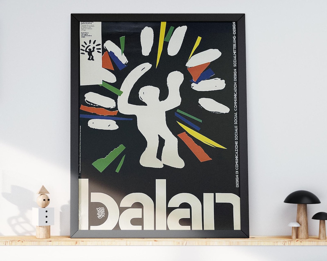 Minimalist Poster - 80s Poster - Original Vintage Poster - Franco Balan ...