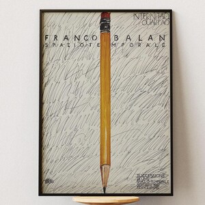 Franco Balan Spazio Temporale 1981 Poster – Italian Art Exhibition ...
