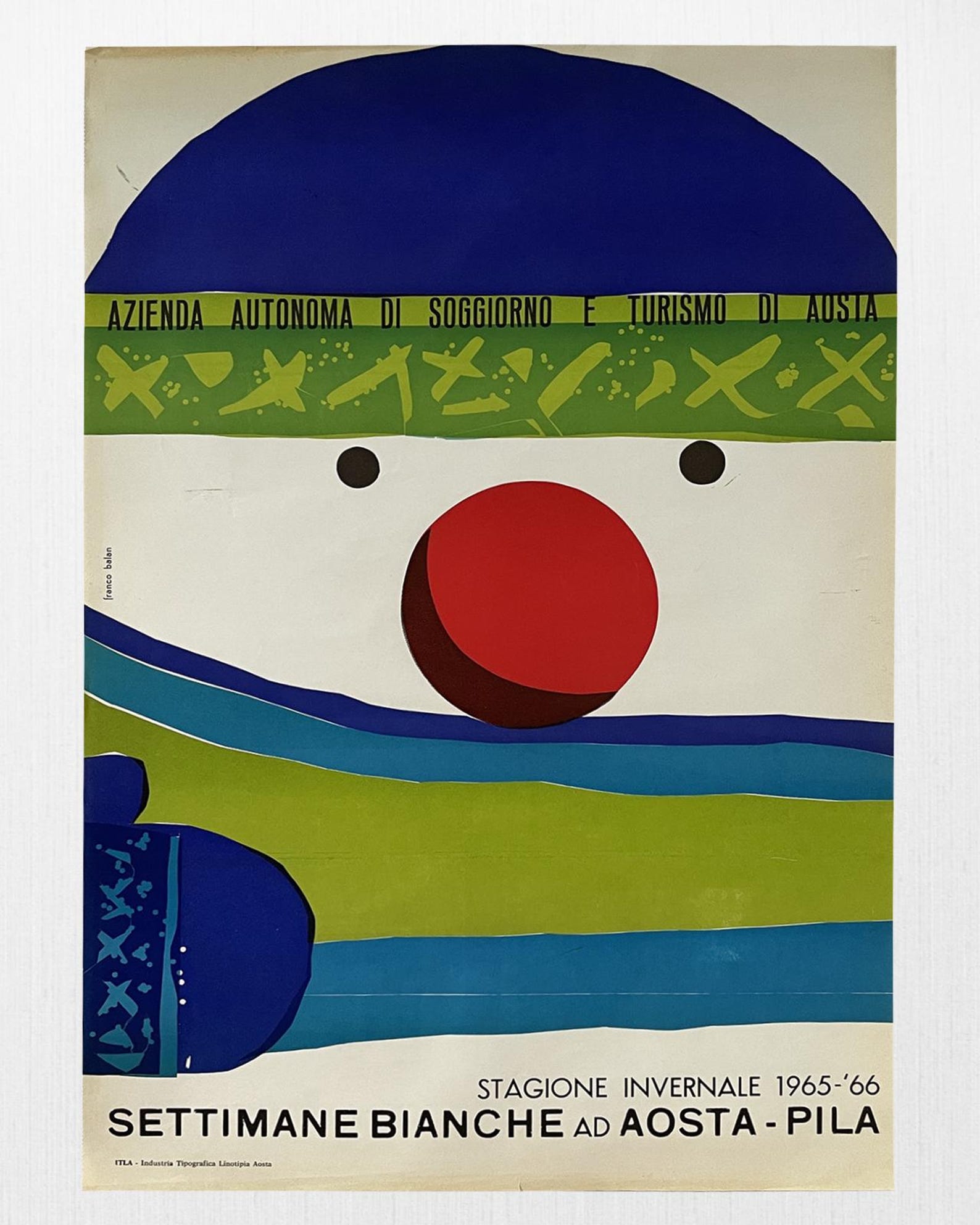 1965 Poster - Original Vintage Poster - Franco Balan - Vintage Graphic ...