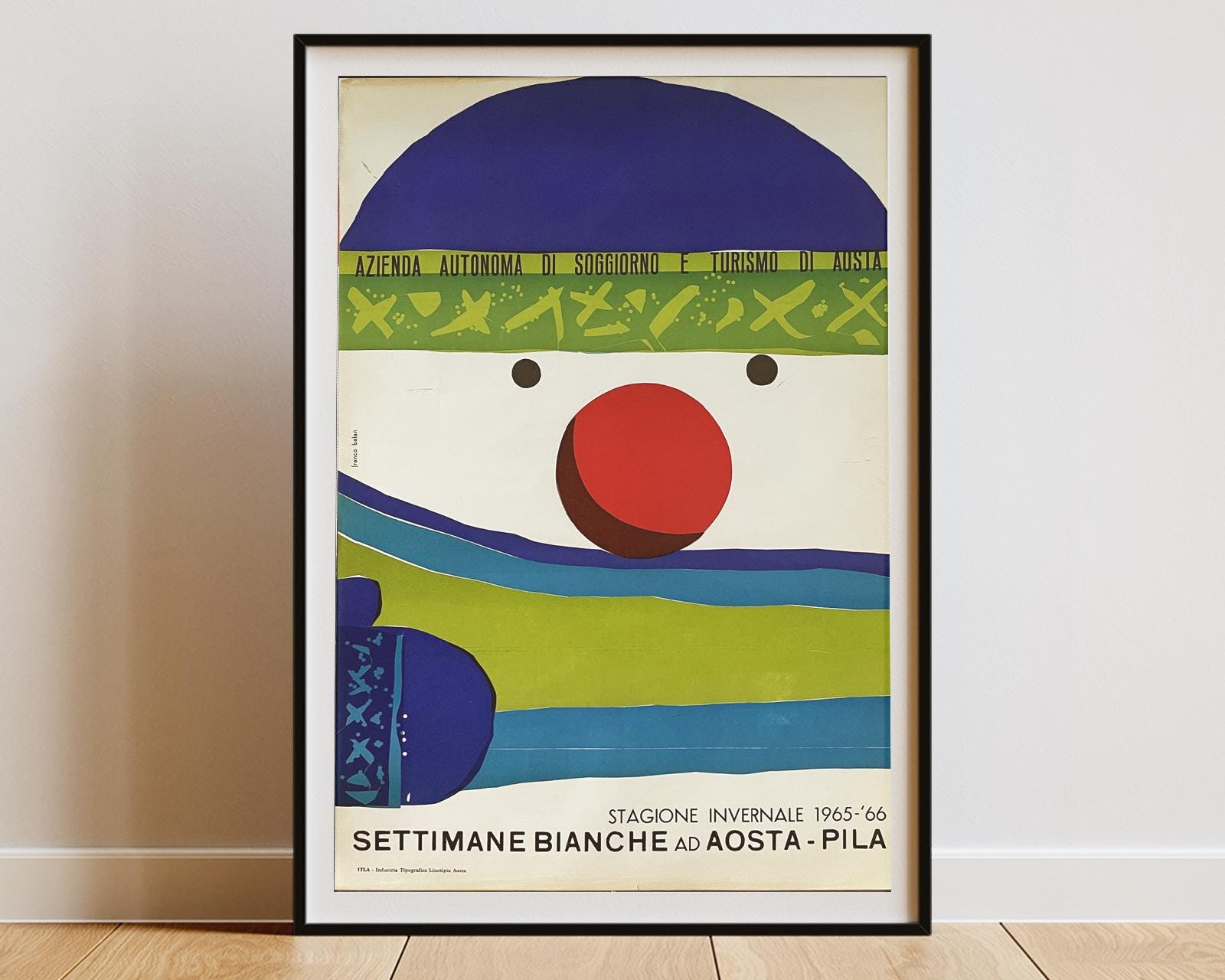 1965 Poster - Original Vintage Poster - Franco Balan - Vintage Graphic ...