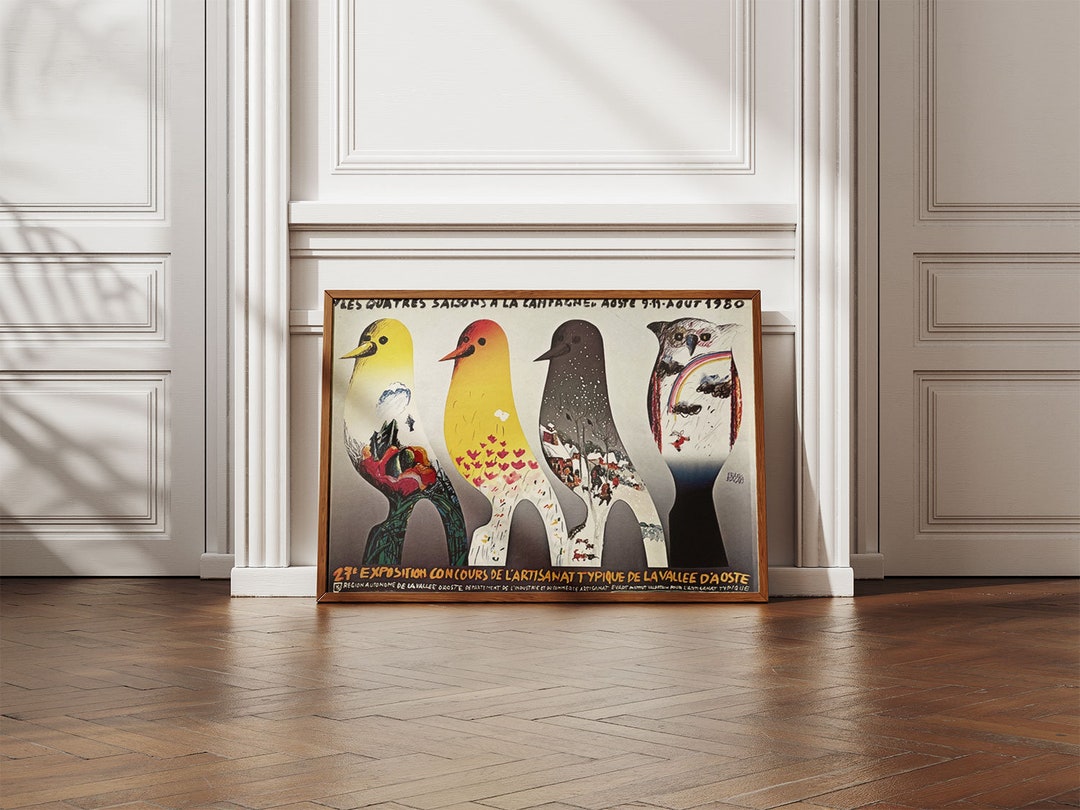 Original Vintage 80s Poster Rare Franco Balan French Poster Vintage ...