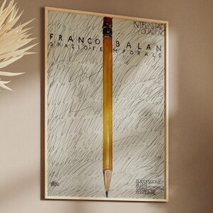 Franco Balan Spazio Temporale 1981 Poster – Italian Art Exhibition ...
