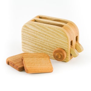Toy toaster kitchen play kitchen wooden toy montessori | Etsy
