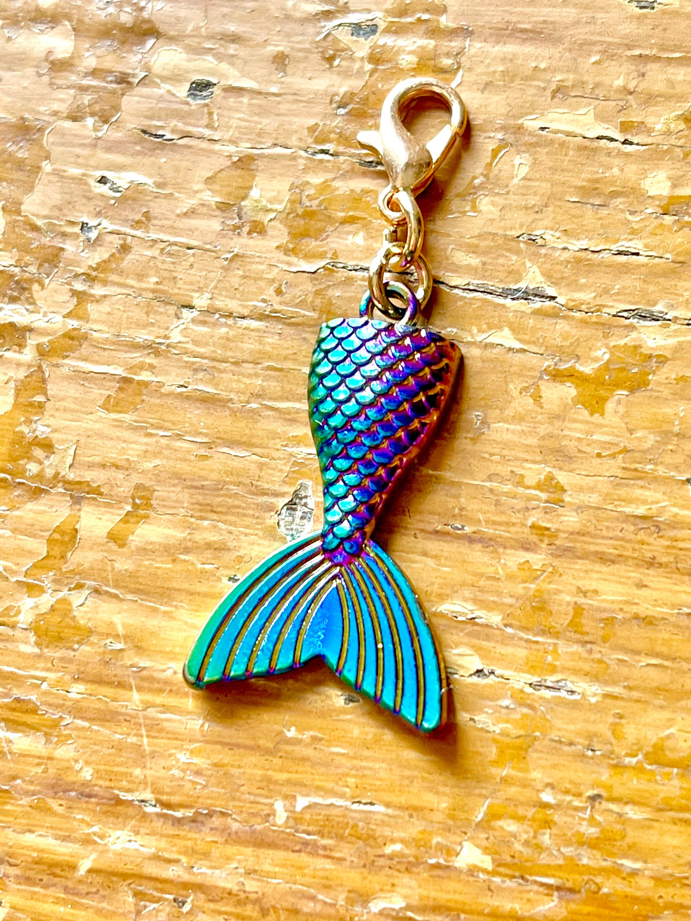 Mermaids Tail Multicolored Zipper Pull Progress Keeper | Etsy