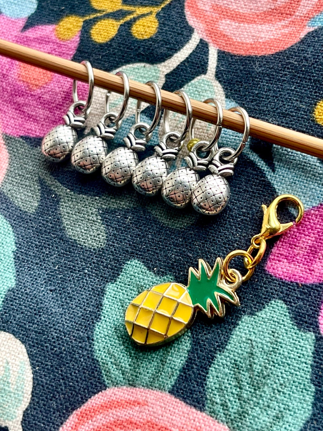 Pineapple Stitch Marker Set, Snag-free Knitting Notions - Etsy