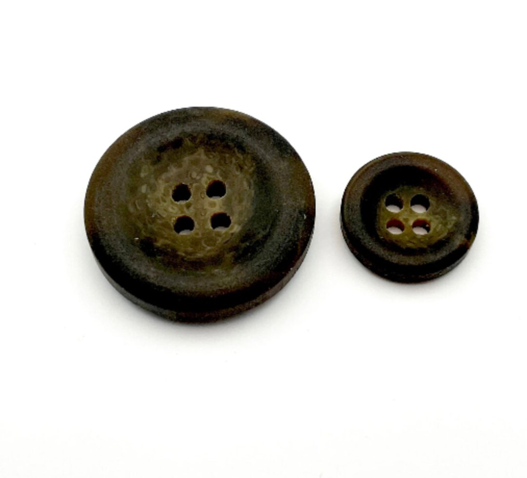 Dark Brown Buttons With 4 Holes 15mm or 25mm BU 134 - Etsy