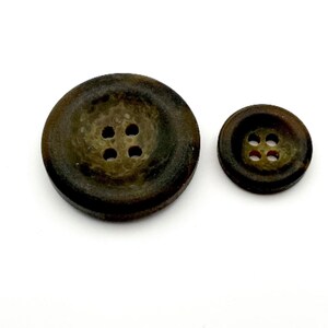 Dark Brown Buttons With 4 Holes 15mm or 25mm BU 134 - Etsy