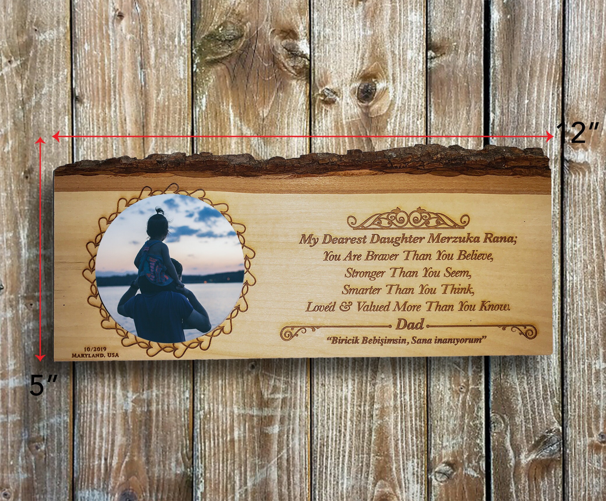 Letrero de pared personalizado grabado en 12 x 5 | Etsy