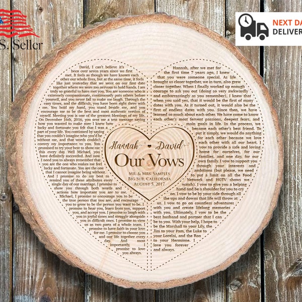 Wedding Vows Framed - Etsy