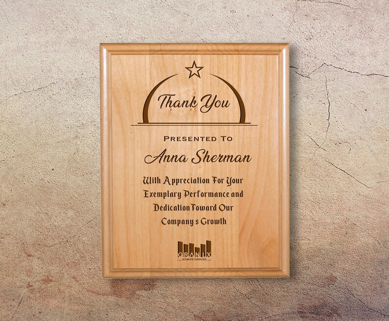 Personalized Thank You Appreciation Plaque Religious Symbol - Etsy