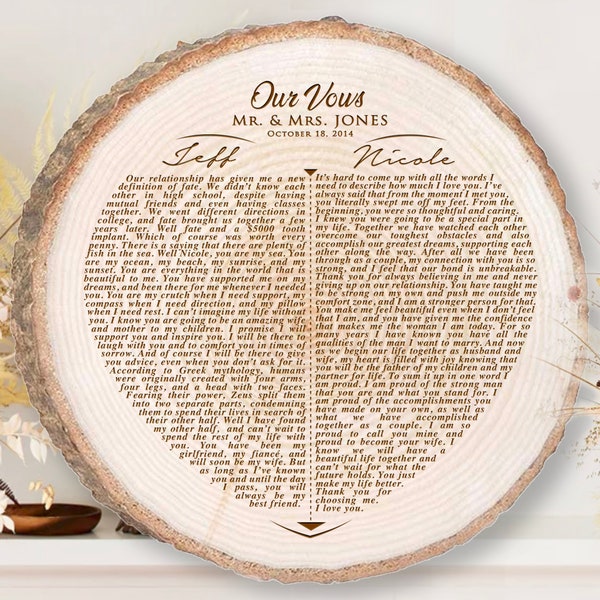 Wedding Vows Framed - Etsy