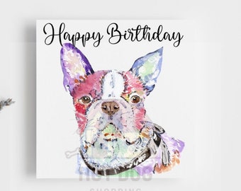 Boston Terrier Thank You - Etsy