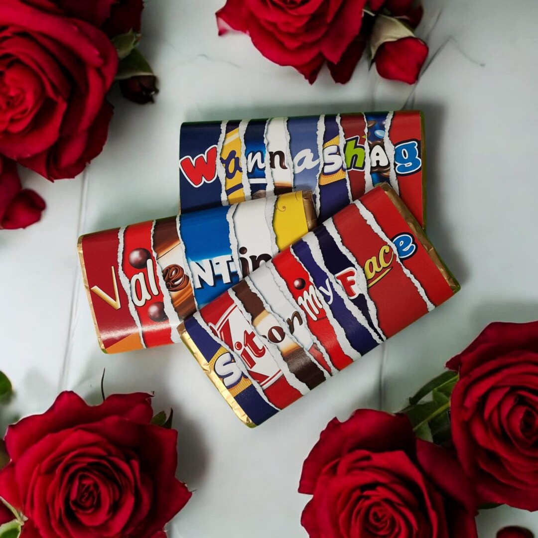 Rude Obscene Offensive Valentine Love Personalised Chocolate Wrapper ...