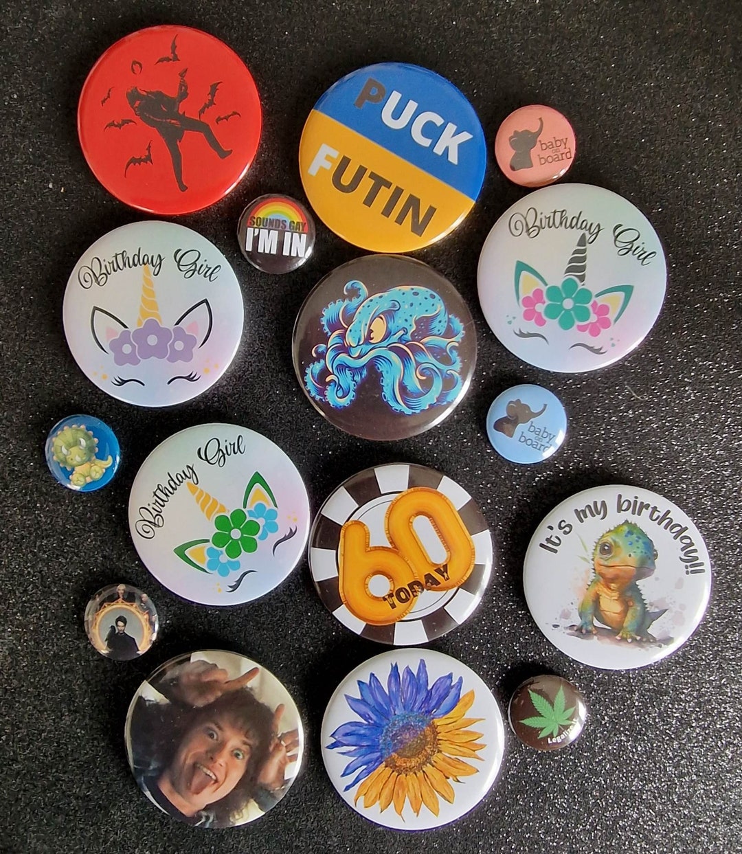 Design Your Own Pin Badge - 25mm and 58mm Sizes Available - Etsy