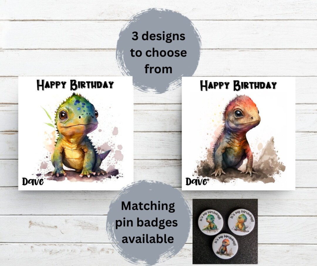 Cute Gecko Lizard Birthday Card - Etsy