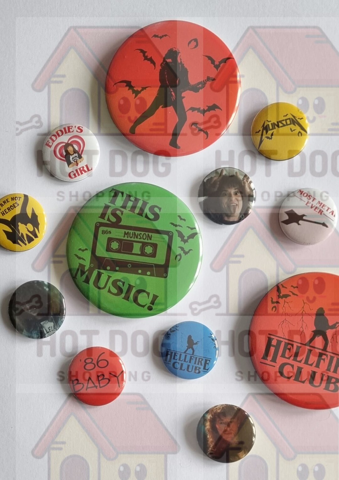 Eddie Munson Stranger Things Badges Available in 25mm and 58mm BUY 5 ...