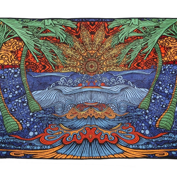 Psychedelic Sun - Etsy