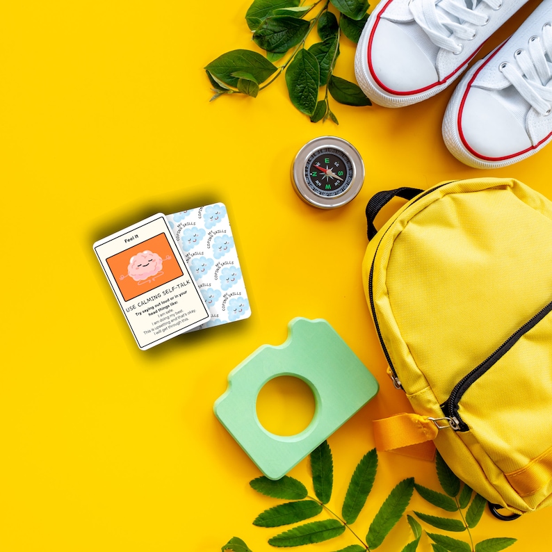 Printable Children's Coping Skills Card Deck, Mindfulness & Emotional ...