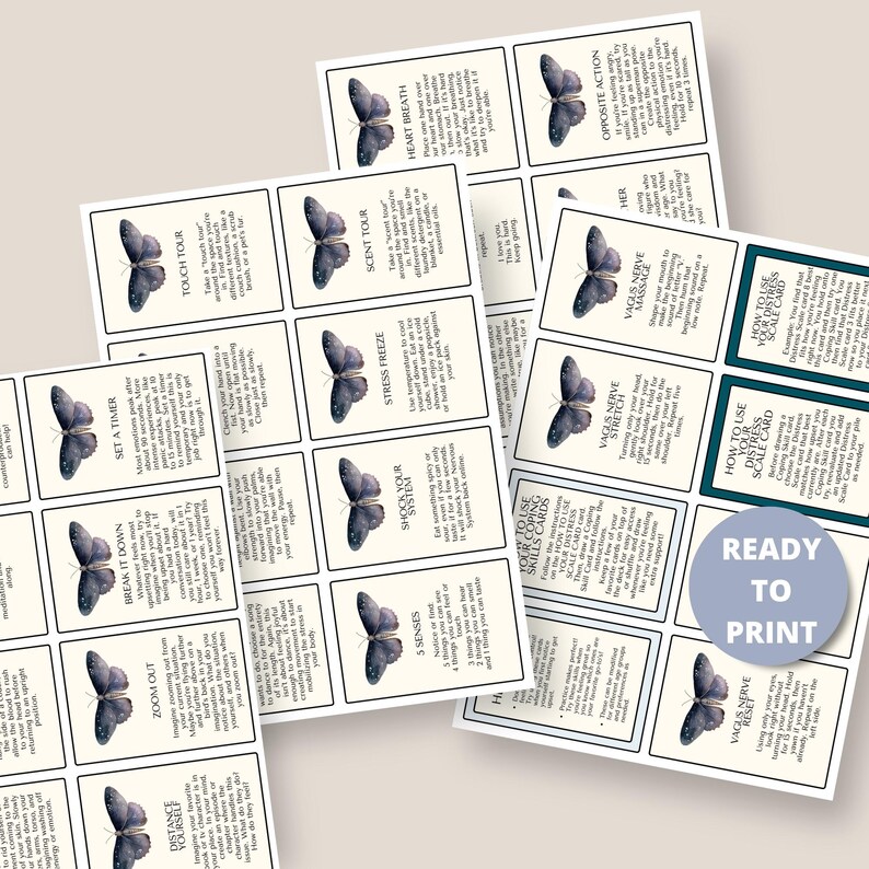 Nervous System Regulation Bundle, Somatic Exercise Cards, Polyvagal ...