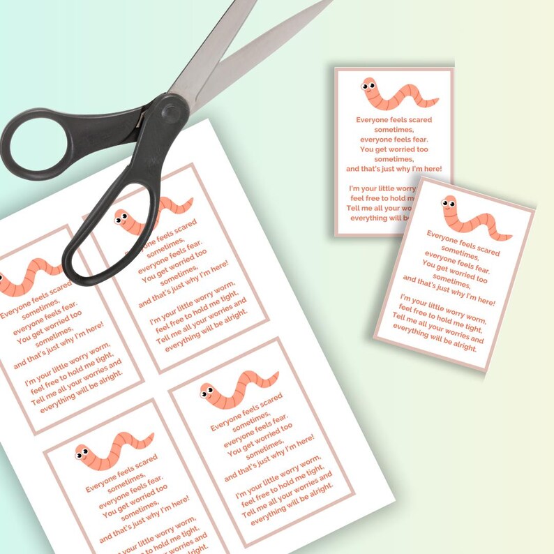 Printable Worry Worm Bundle, Gift Tags & Cards – Crochet Project ...