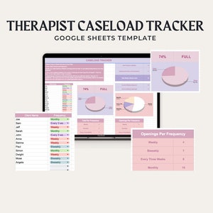 Therapist Caseload Tracker | Session Management Tool | Small Business ...